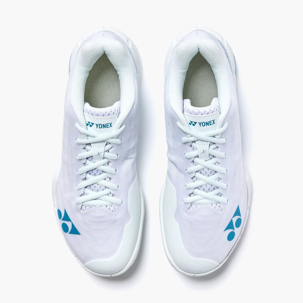 YONEX Power Cushion [AERUS X2 White/Blue] Court Shoes – T1 SPORTS