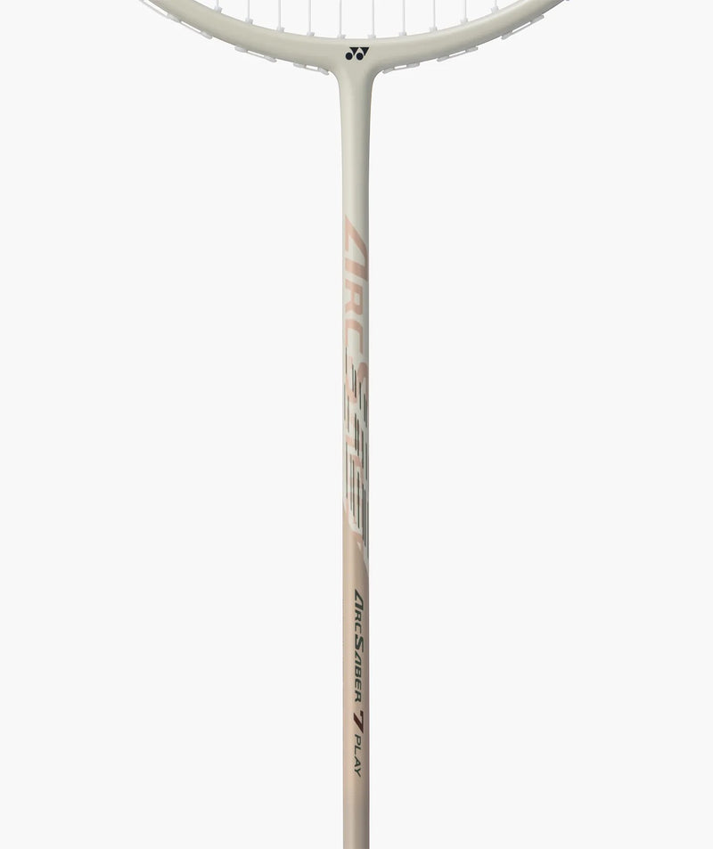 Yonex Arc Saber 7 Play (Pre-Strung) Badminton Racket (Light Beige) – T1 ...